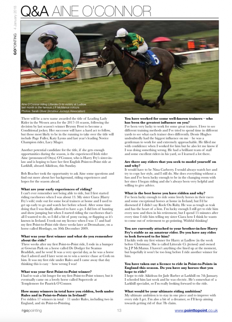 Aine O’Connor storms home at foggy Ascot! – Amateur Jockeys Association ...